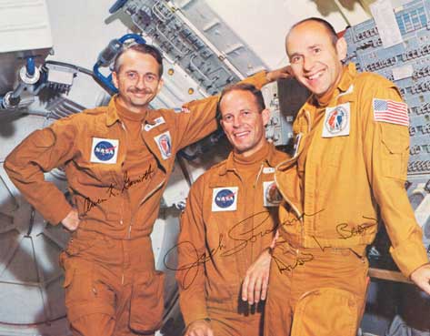 Skylab 2 (SL-3) Crew Litho with Autopen Autographs
