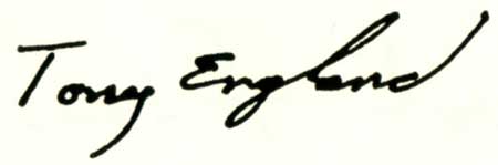 Tony England Astronaut Autopen Guide