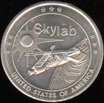Skylab Coin Medallions Containing Flown Metal